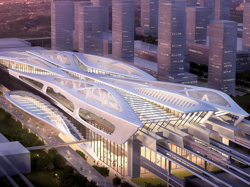High speed rail station concepts inspired by culture, people and ...