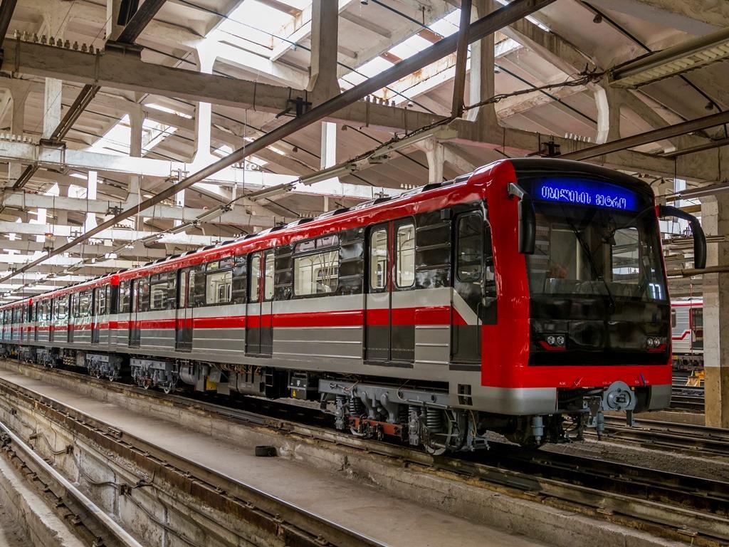 Refurbished metro trainsets enter service in Tbilisi | News | Railway ...