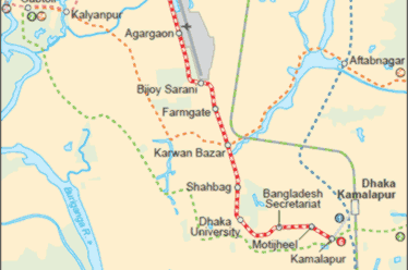 Dhaka - city map | Country profile | Railway Gazette International