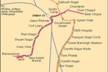Jaipur - city map | Country profile | Railway Gazette International