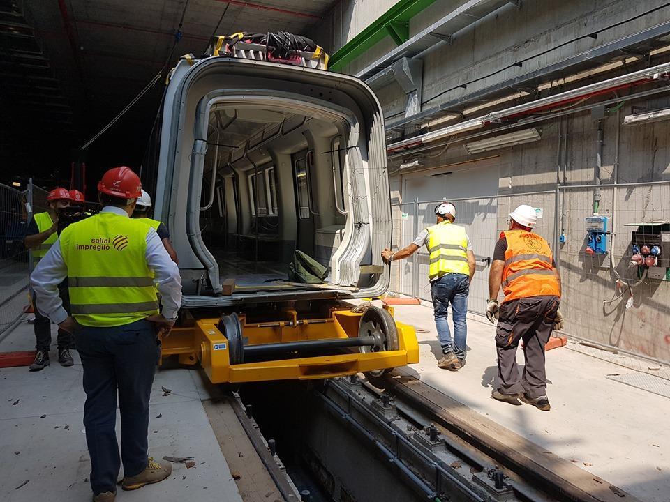 Driverless train delivered for Milano’s Linate Airport metro line ...
