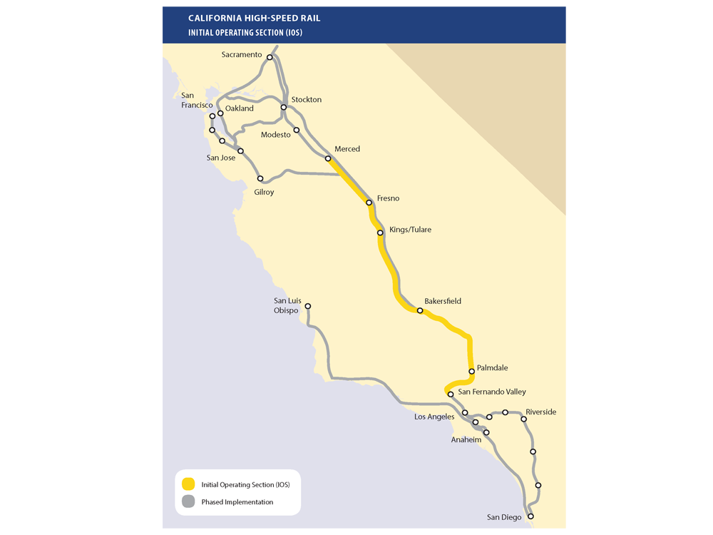 California High Speed Map