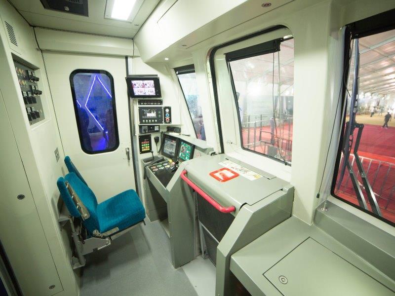 Hyderabad metro car prototype on show | News | Railway Gazette ...