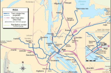 Riga - city map | Country profile | Railway Gazette International