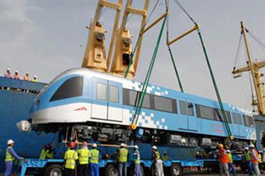 First Dubai metro train arrives | News | Railway Gazette International