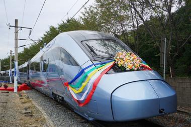 EMU-320 high speed train unveiled | News | Railway Gazette International