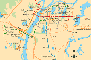Nanchang - city map | Country profile | Railway Gazette International