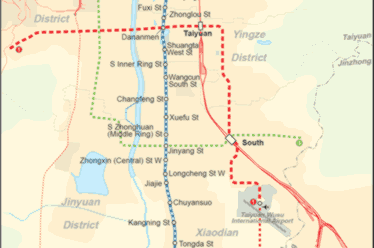 Taiyuan - city map | Country profile | Railway Gazette International