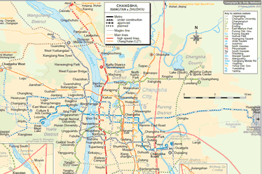 Changsha - city map | Country profile | Railway Gazette International