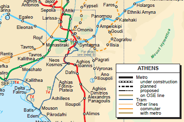 Athens - city map | Country profile | Railway Gazette International