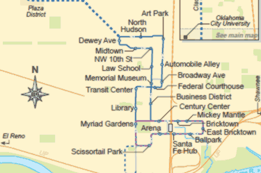 Oklahoma City - city map | Country profile | Railway Gazette International