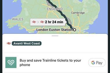 Trainline integrated into Google Maps app on Android | Rail Business UK ...
