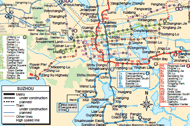 Suzhou - city map | Country profile | Railway Gazette International