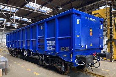 JNA-X box wagon prototype for GB Railfreight rolled out | Rail Business ...