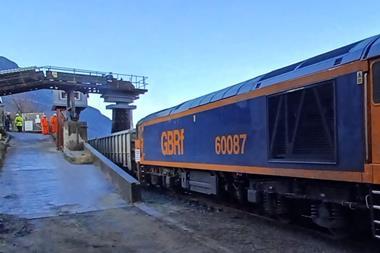 Penmaenmawr quarry rail terminal reopens | Rail Business UK | Railway ...