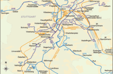 Stuttgart - city map | Country profile | Railway Gazette International