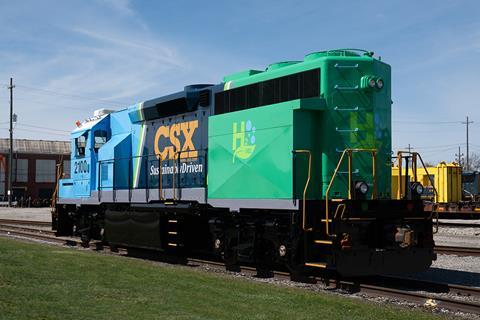 CSX rolls out hydrogen fuel cell locomotive | News | Railway Gazette International