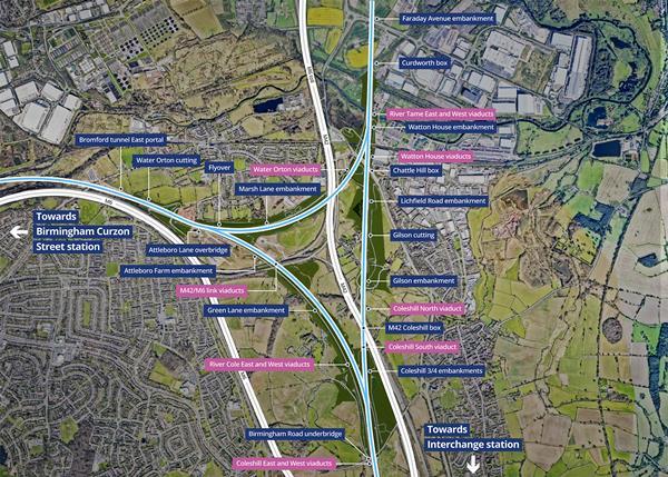 First HS2 Delta Junction viaduct section unveiled | Rail Business UK ...