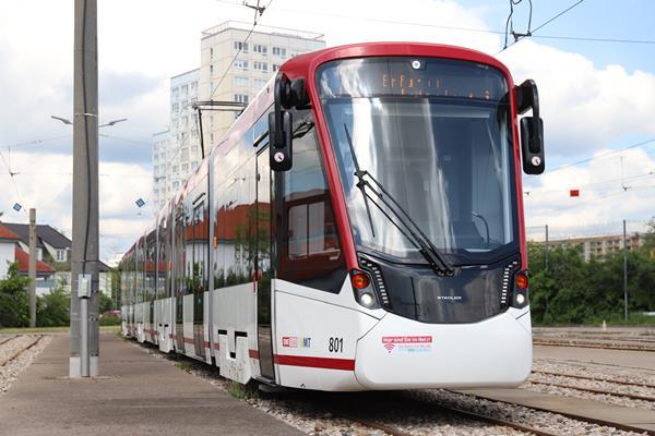 Longer Erfurt tram unveiled ahead of garden festival | Metro Report ...