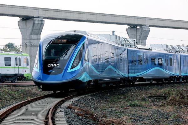 CRRC unveils hydrogen train | News | Railway Gazette International