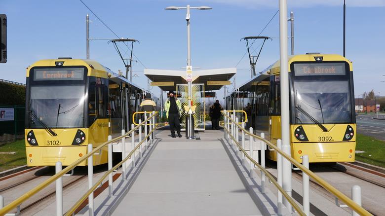 Manchester Metrolink opens Trafford Park line | Metro Report ...