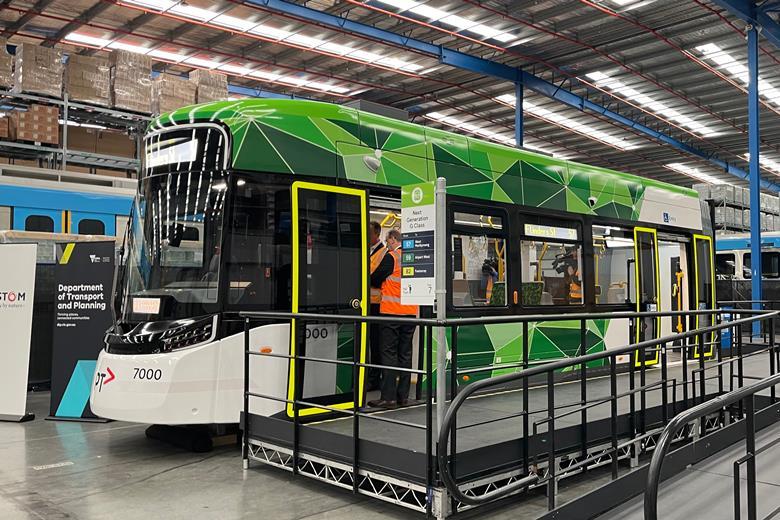 Melbourne G Class tram mocked up for testing | Metro Report ...