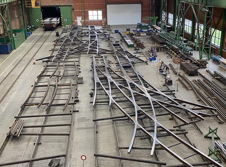 Complex custom tram junction produced for Bremen | Metro Report ...