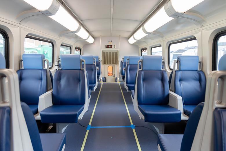 Metrolink unveils refurbished coach | News | Railway Gazette International