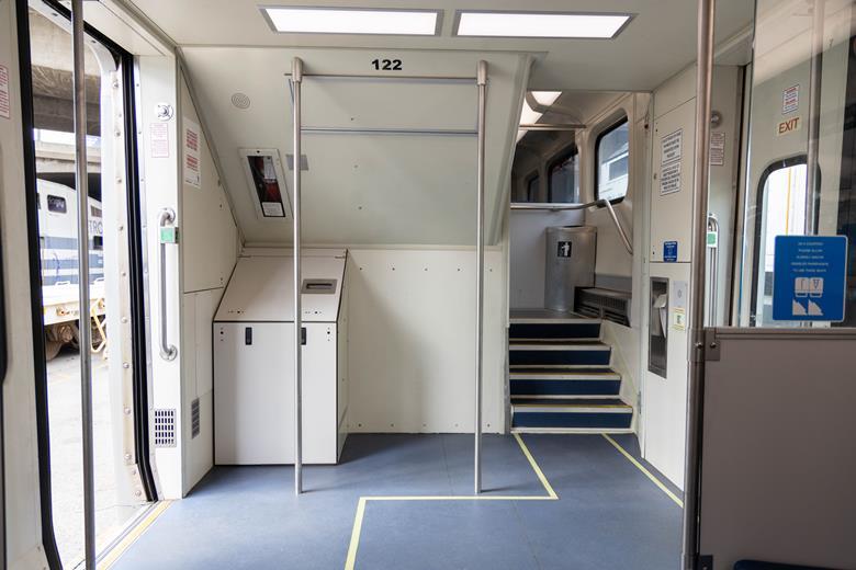 Metrolink unveils refurbished coach | News | Railway Gazette International