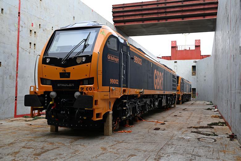First GB Railfreight Class 99 locos arrive in the UK | Rail Business UK ...