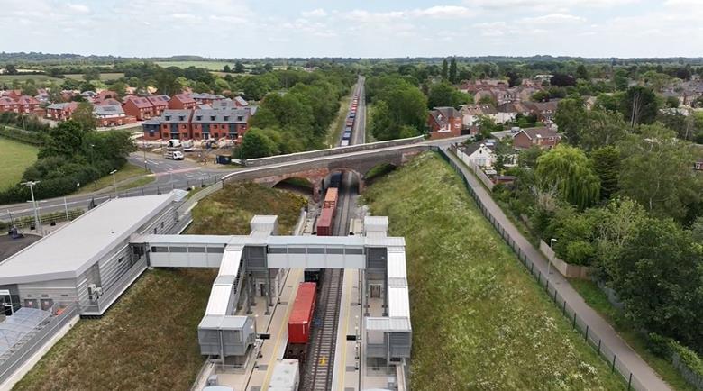 Double first as freight train runs to Northampton terminal via East ...