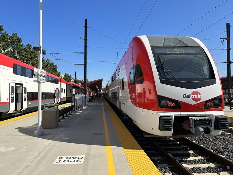 Battery train to take Caltrain electric operation beyond the wires | News | Railway Gazette ...