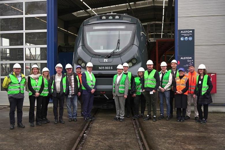 Norwegian Class 77 EMUs unveiled | News | Railway Gazette International