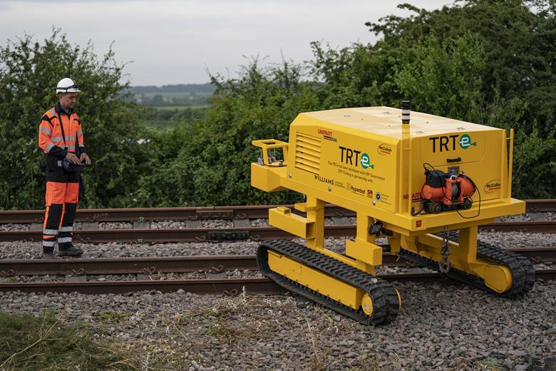 Battery powered rail handling machine developed for zero-emission ...